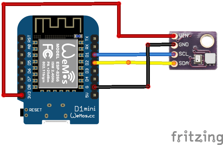 ESP8266 and GY-21P module example - esp8266 learning